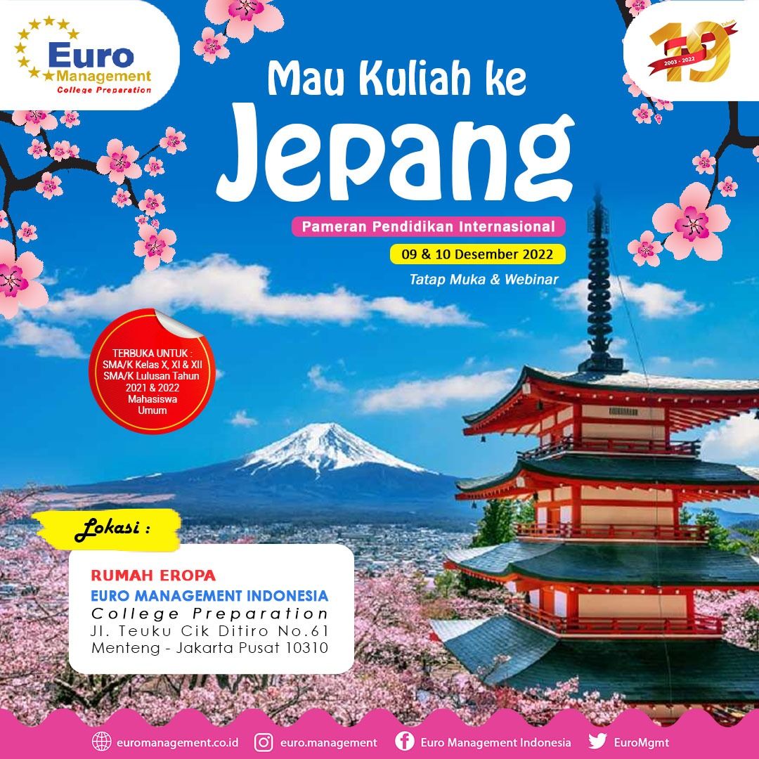 KULIAH KE JEPANG Pameran Pendidikan Internasional TATAP MUKA 2022